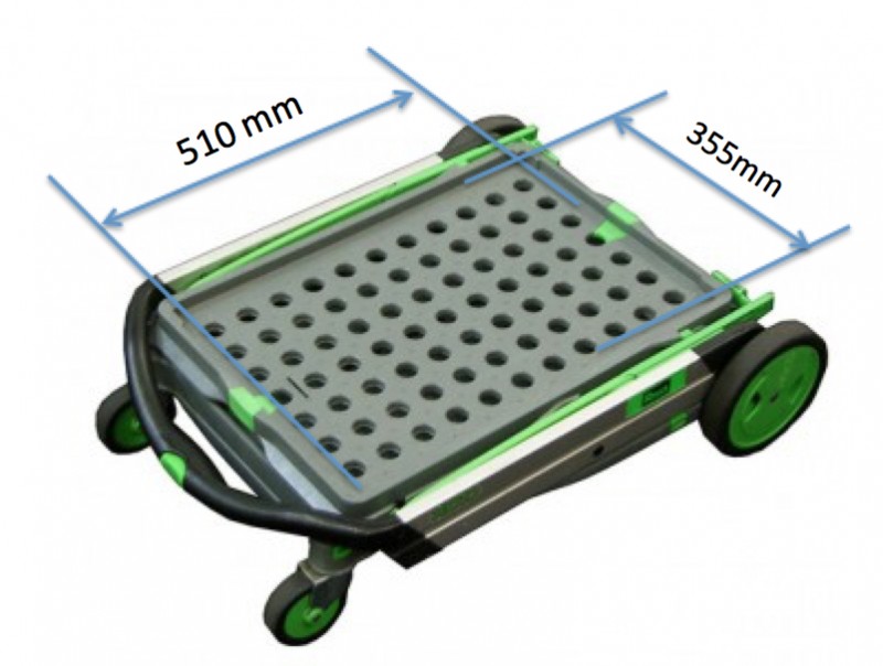 Clax Folding Trolley - One Basket - Spacepac Industries