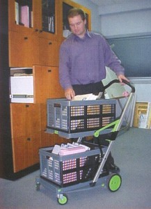 Clax Folding Trolley - One Basket - Spacepac Industries