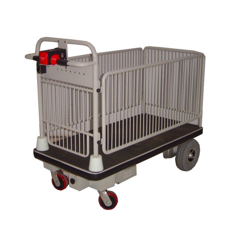 Battery Electric Powered Cage Trolley, 1275x630mm deck, 450kg Capacity ...