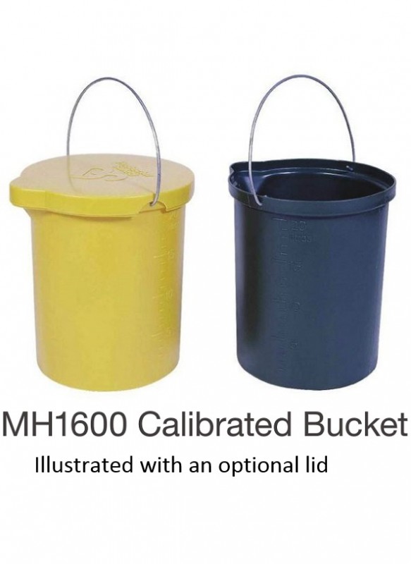 Nally MH1600 Calibrated bucket 25L - Spacepac Industries