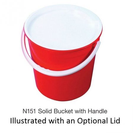 Nally N151 Solid Bucket with Handle (Lid additional) - Spacepac Industries