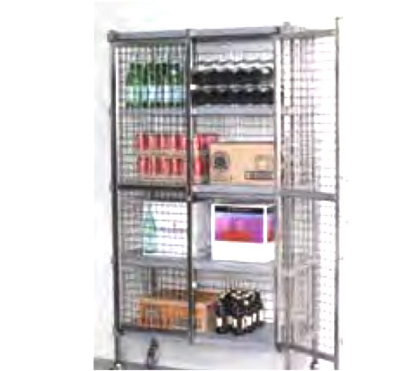 Mobile Security Cage - wired - Spacepac Industries