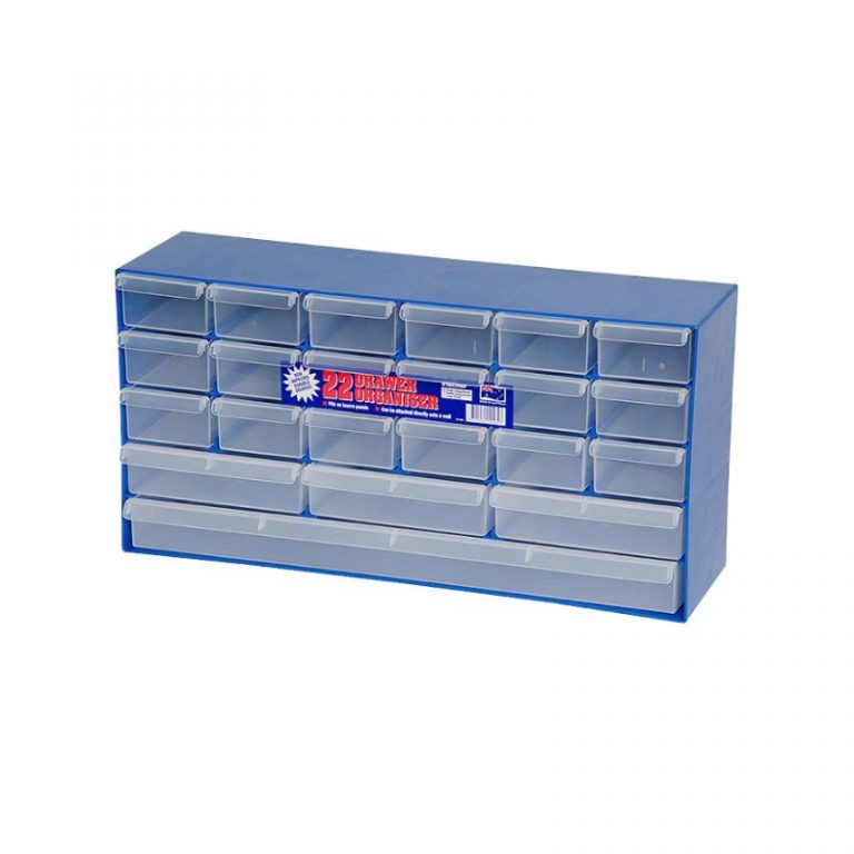 Fischer Plastics 22 Clear Drawer Organiser - Spacepac Industries